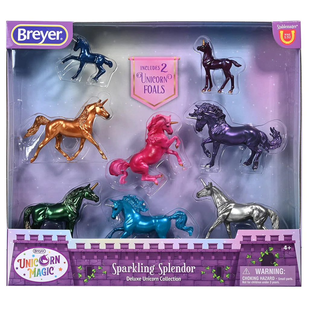 Breyer Stablemates Sparkling Splendor Deluxe Unicorn Set – Breyer ...